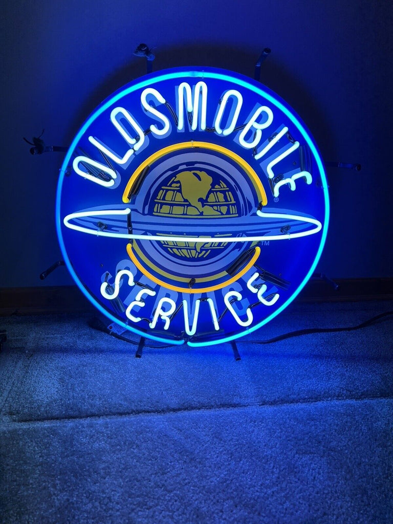 Oldsmobile Service Sports Car Neon Sign Light Lamp With Vivid Printing ...