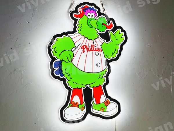 Philadelphia Phillies Phillie Phanatic Bird 3D LED Neon Sign Light Lam ...
