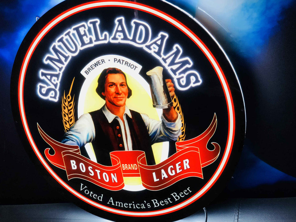 Samuel Adams Boston Lager Beer 2D LED Neon Sign Light Lamp – neonsign.us