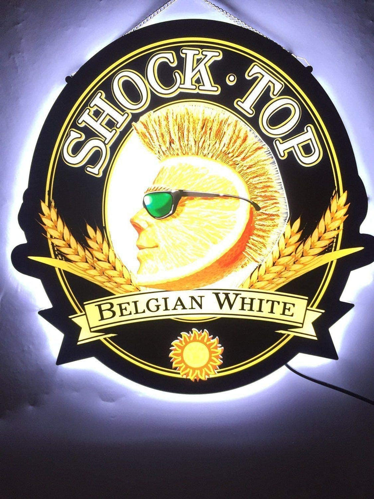 Shock Top Belgian White Beer 3D LED Neon Sign Light Lamp – neonsign.us