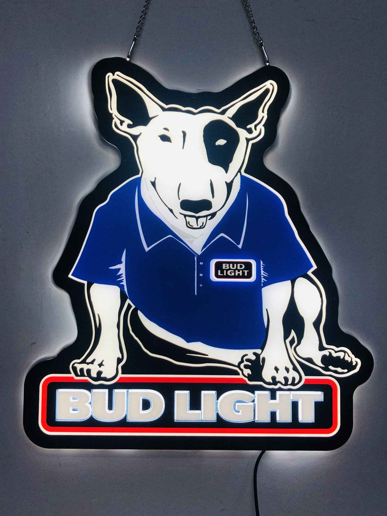 Spuds Mackenzie Bud Light Beer 3D LED Neon Sign Light Lamp – neonsign.us