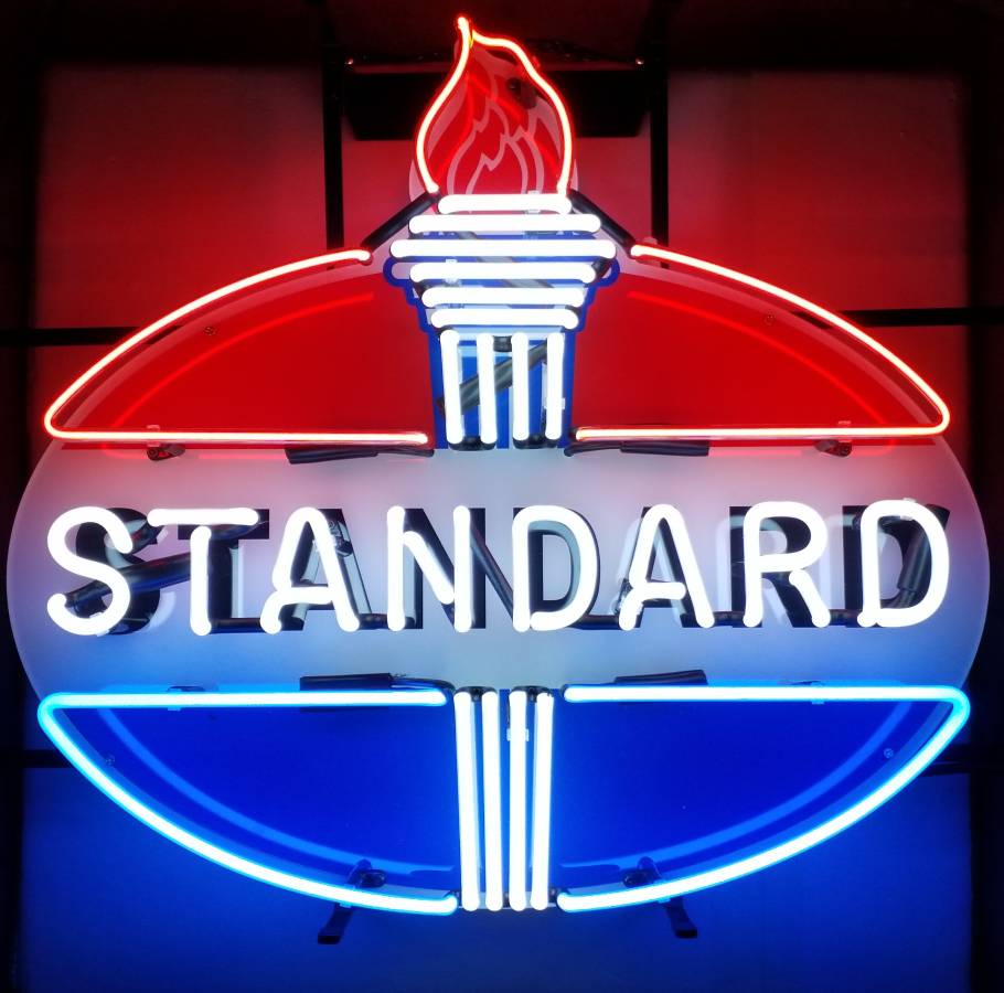 Standard Oil And Gas Gasoline Fuel Neon Sign Light Lamp – neonsign.us
