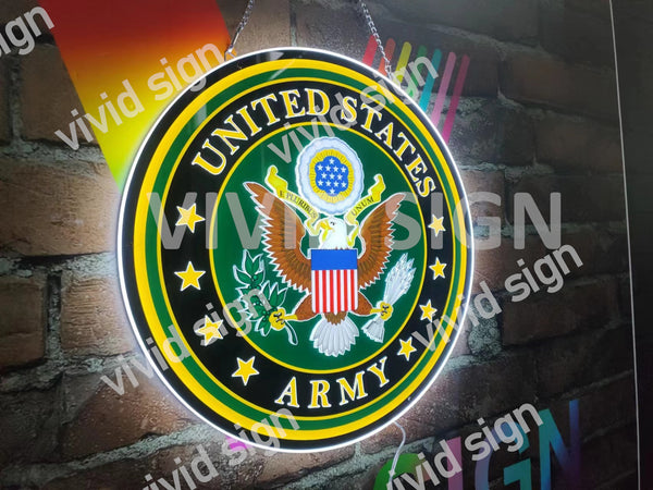 United States Army 3D LED Neon Sign Light Lamp – neonsign.us
