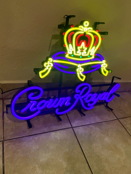 Crown Royal Whiskey LED Neon Sign Light Lamp – neonsign.us