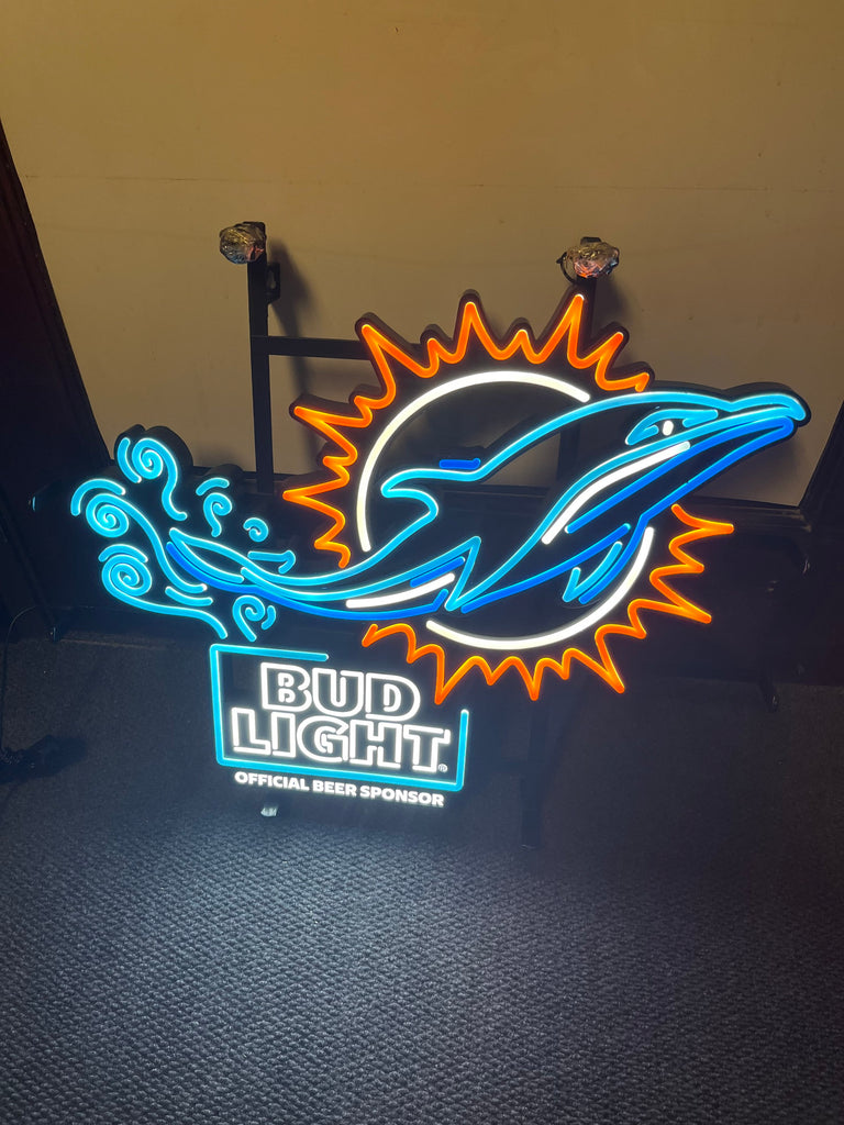 Bud light Miami Dolphins LED Neon Sign Light Lamp – neonsign.us