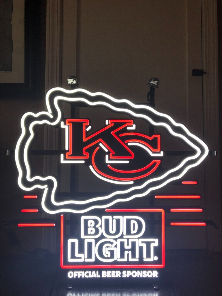 Bud Light Kansas City Chiefs LED Neon Sign Light Lamp – neonsign.us