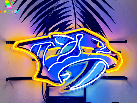 Nashville Predators Light Lamp Neon Sign with HD Vivid Printing Techno ...