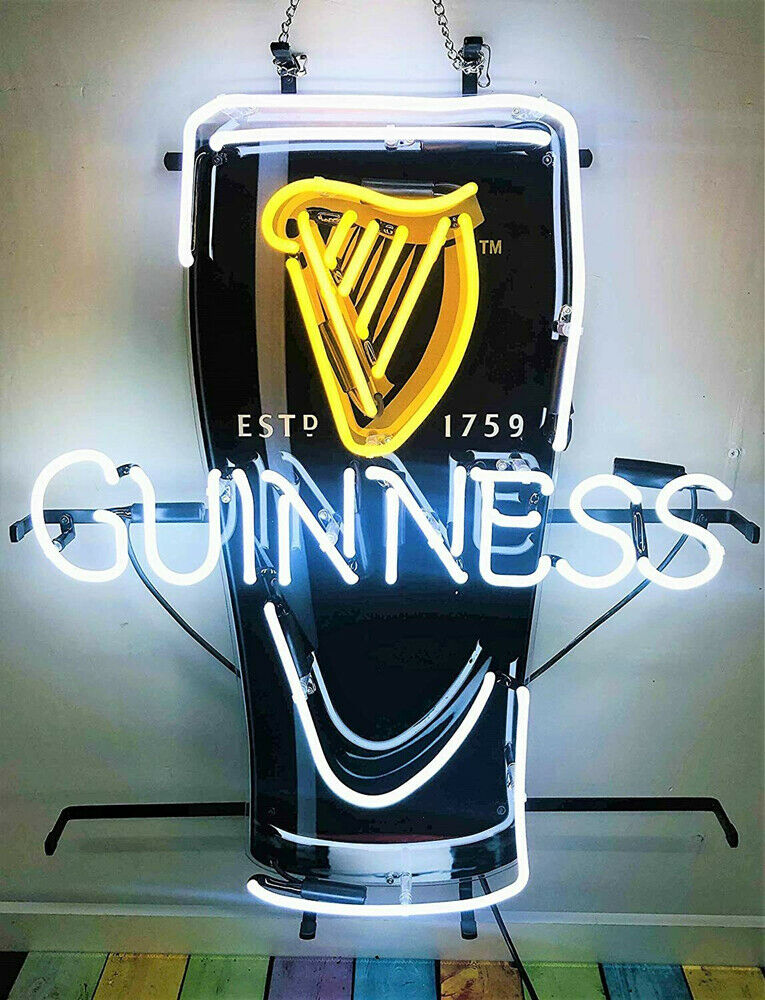 Guinness Harp Can Lamp Light Neon Sign with HD Vivid Printing Technolo ...
