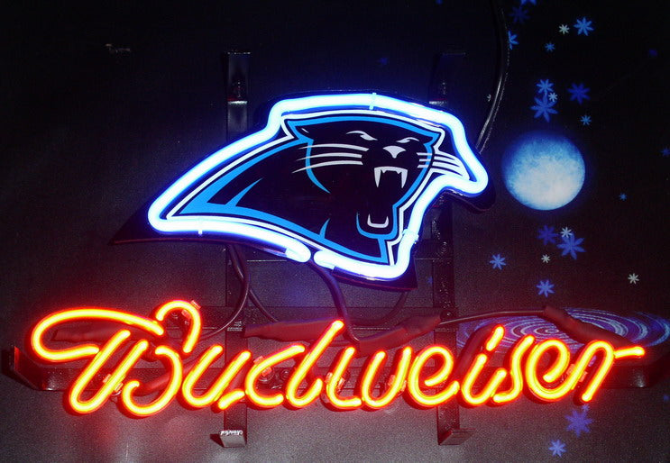 Budweiser Carolina Panthers Neon Sign Light Lamp – neonsign.us