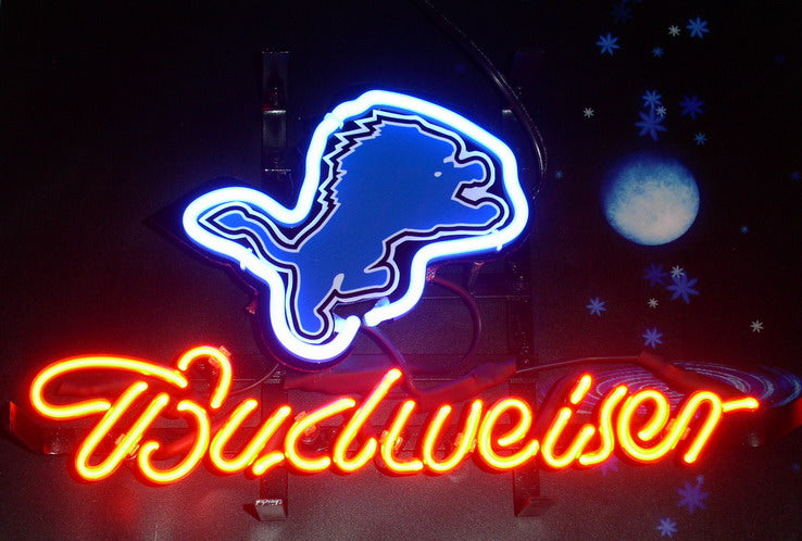 Budweiser Detroit Lions Neon Sign Light Lamp – neonsign.us