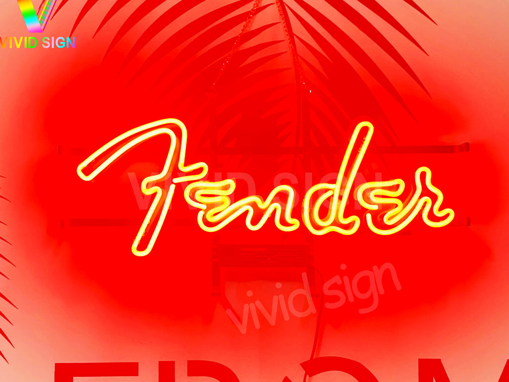 Fender Guitar HD Vivid Neon Sign Lamp Light – neonsign.us
