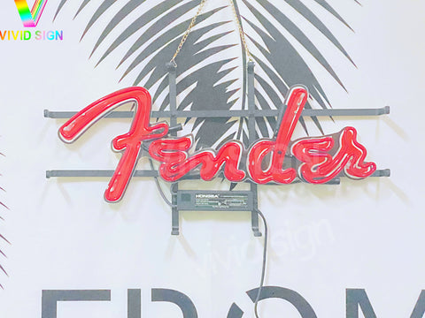Fender Guitar HD Vivid Neon Sign Lamp Light – neonsign.us