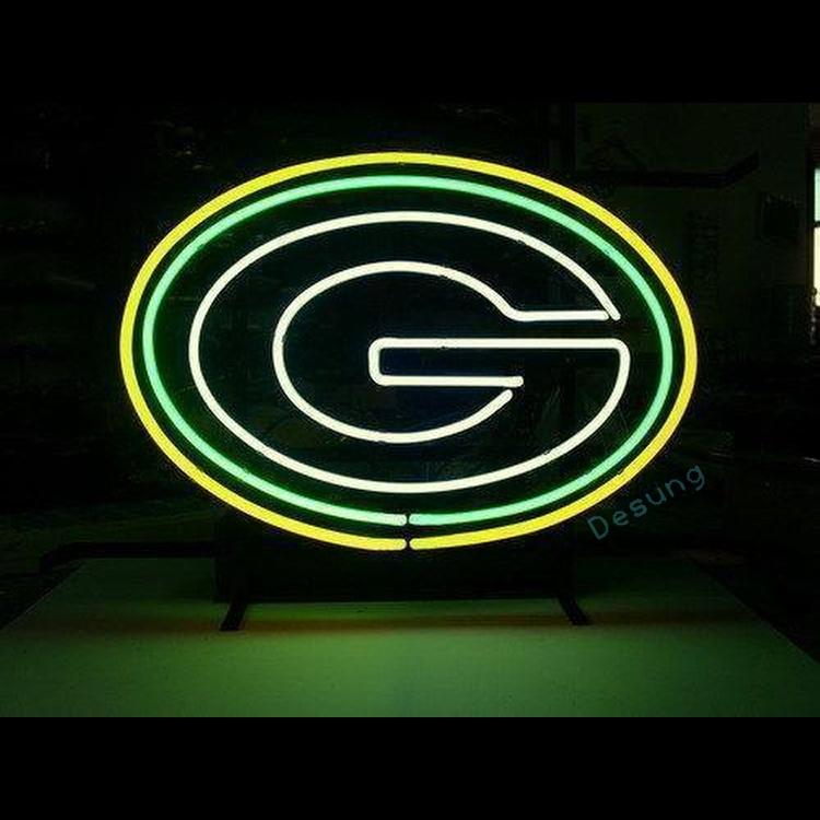 New Green Bay Packers American Football Logo Beer Lamp Neon Sign ...