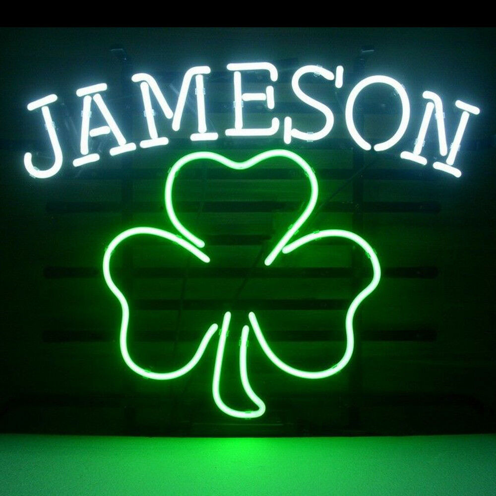 Jameson Clover Irish Whiskey Neon Sign Light Lamp – neonsign.us