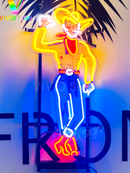 Las Vegas Cowboy HD Vivid Neon Sign Lamp Light – neonsign.us