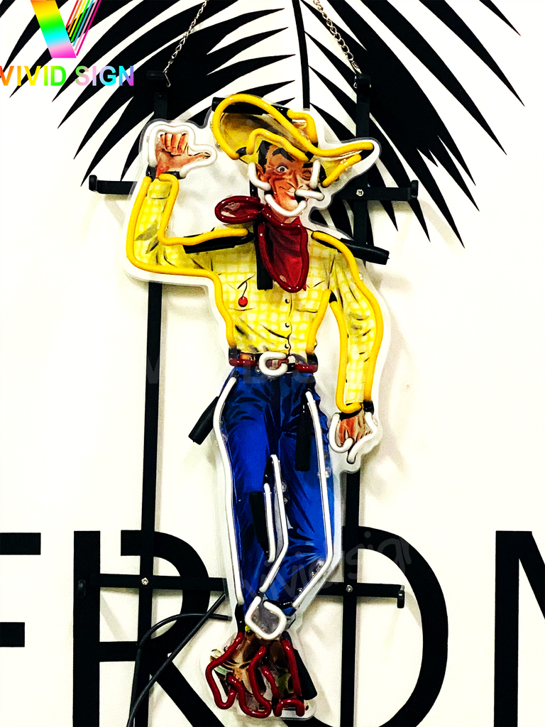 Las Vegas Cowboy HD Vivid Neon Sign Lamp Light – neonsign.us