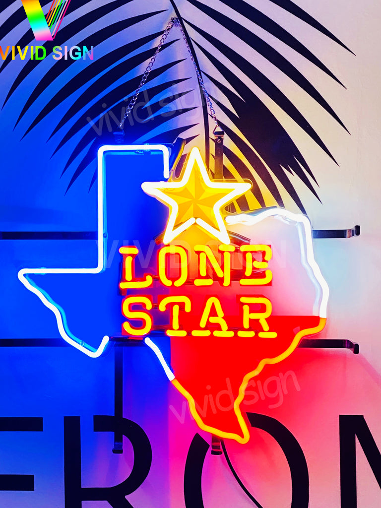 Lone Star Beer Texas HD Vivid Neon Sign Light Lamp – neonsign.us