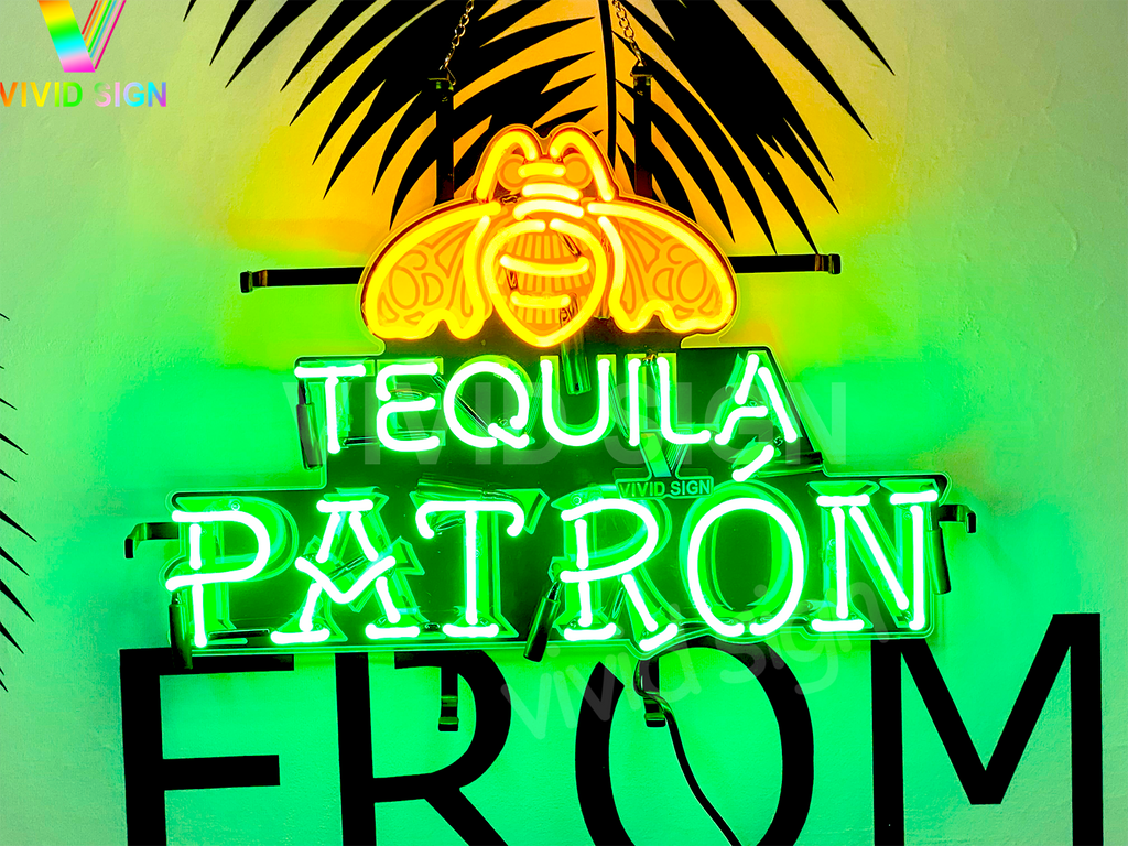 Patron Tequila Bee HD Vivid Neon Sign Lamp Light – neonsign.us