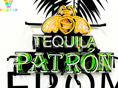 Patron Tequila Bee HD Vivid Neon Sign Lamp Light – neonsign.us