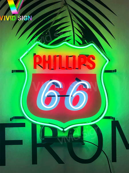 Phillips 66 Gasoline HD Vivid Neon Sign Light Lamp – neonsign.us