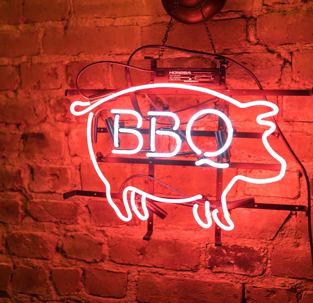 Pig BBQ Barbeque Grill Open Neon Sign Light Lamp – neonsign.us