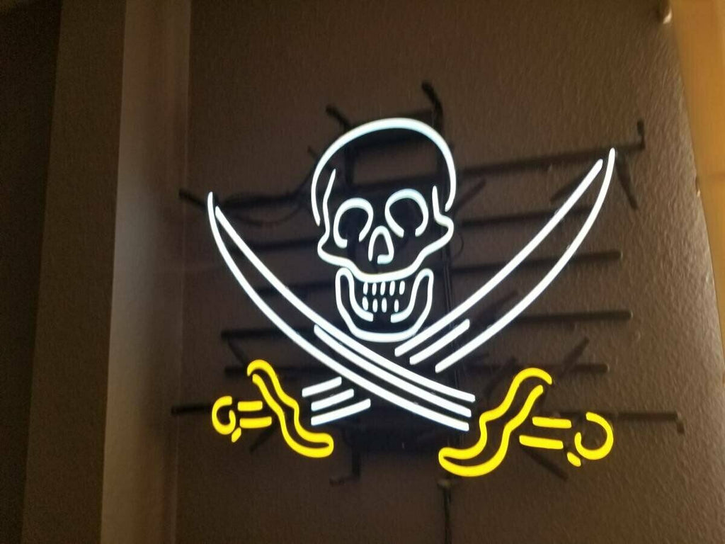 Pirate Skull Neon Sign Lamp Light – neonsign.us