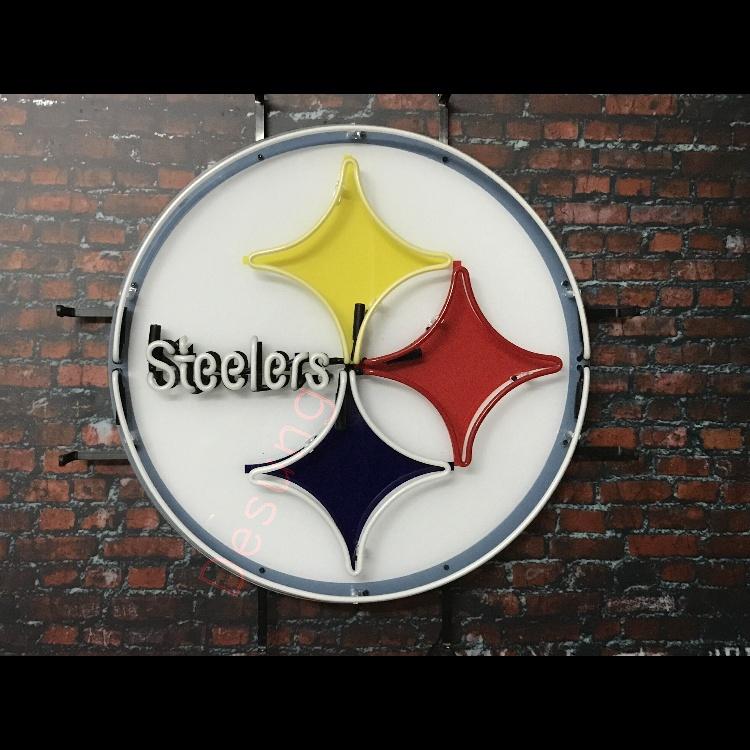 New Pittsburgh Steelers Football Light Neon Sign with HD Vivid Printin ...