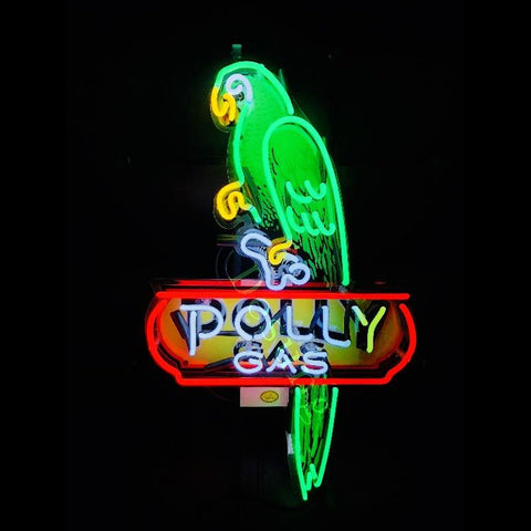 New Polly Gas Gasoline Motor Oil Light Neon Sign with HD Vivid Printin ...