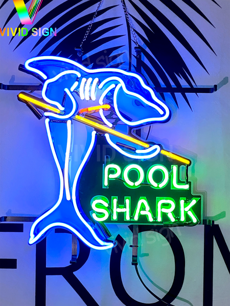 Pool Shark Billiards Green HD Vivid Neon Sign Lamp Light – neonsign.us