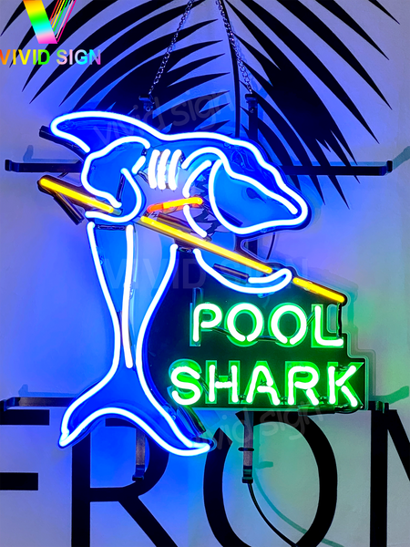 Pool Shark Billiards Green HD Vivid Neon Sign Lamp Light – neonsign.us