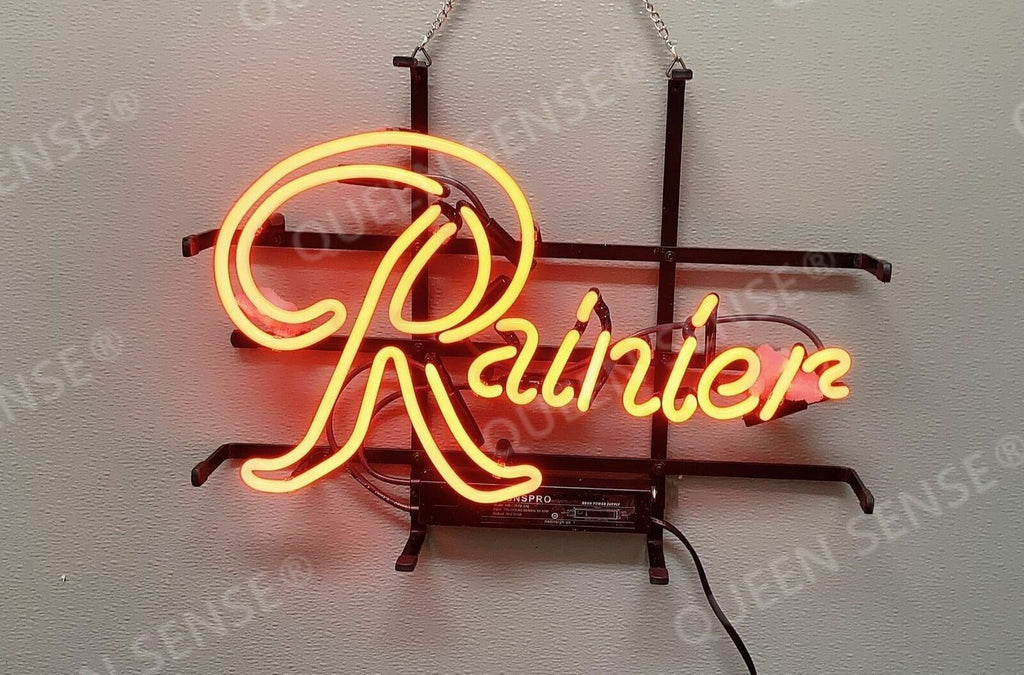 Rainier Beer Mountain Big R Neon Sign Light Lamp – neonsign.us