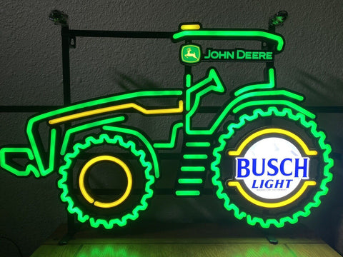 John Deere Busch Beer Tractor LED Neon Sign Light Lamp – neonsign.us